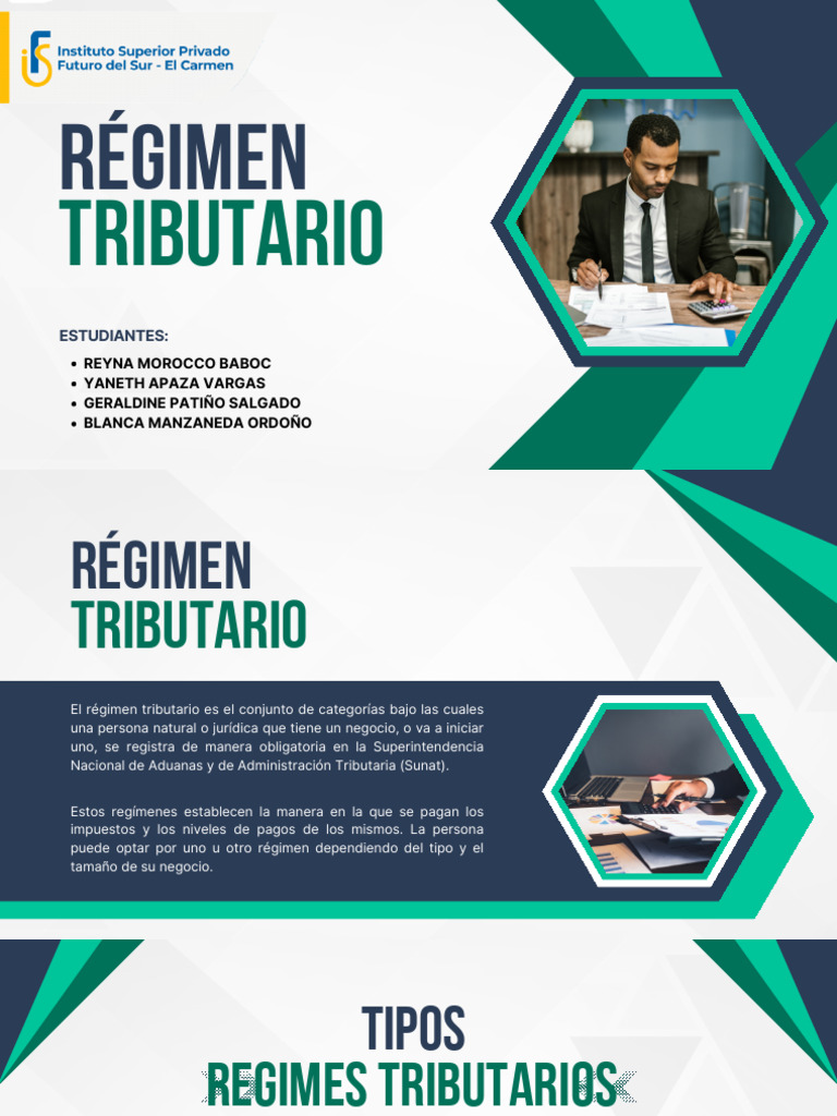 Tipos de Régimen Tributario en Perú | PDF | Contabilidad | Impuestos