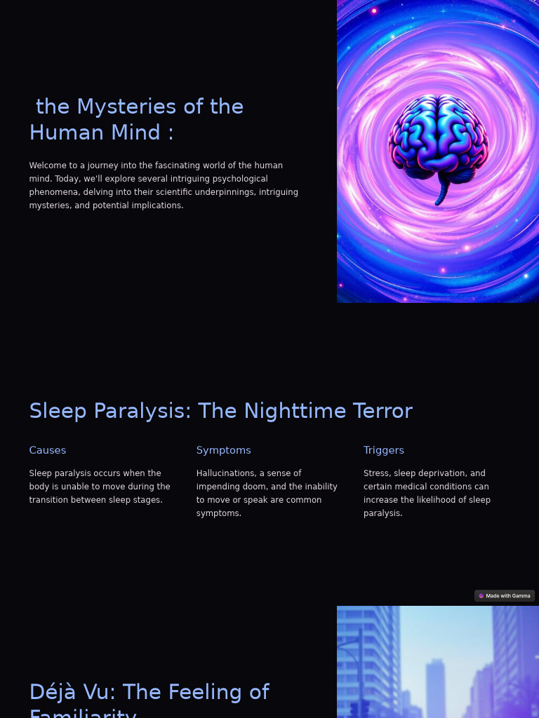 The Mysteries of The Human Mind | PDF | Sleep | Rapid Eye Movement Sleep