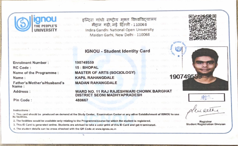 Ignou Id | PDF