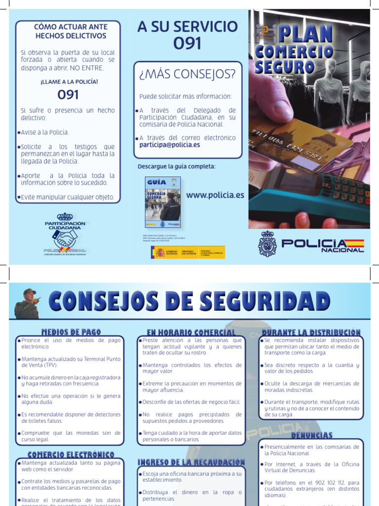 TRÍPTICO WEB | PDF | Policía | Bancos