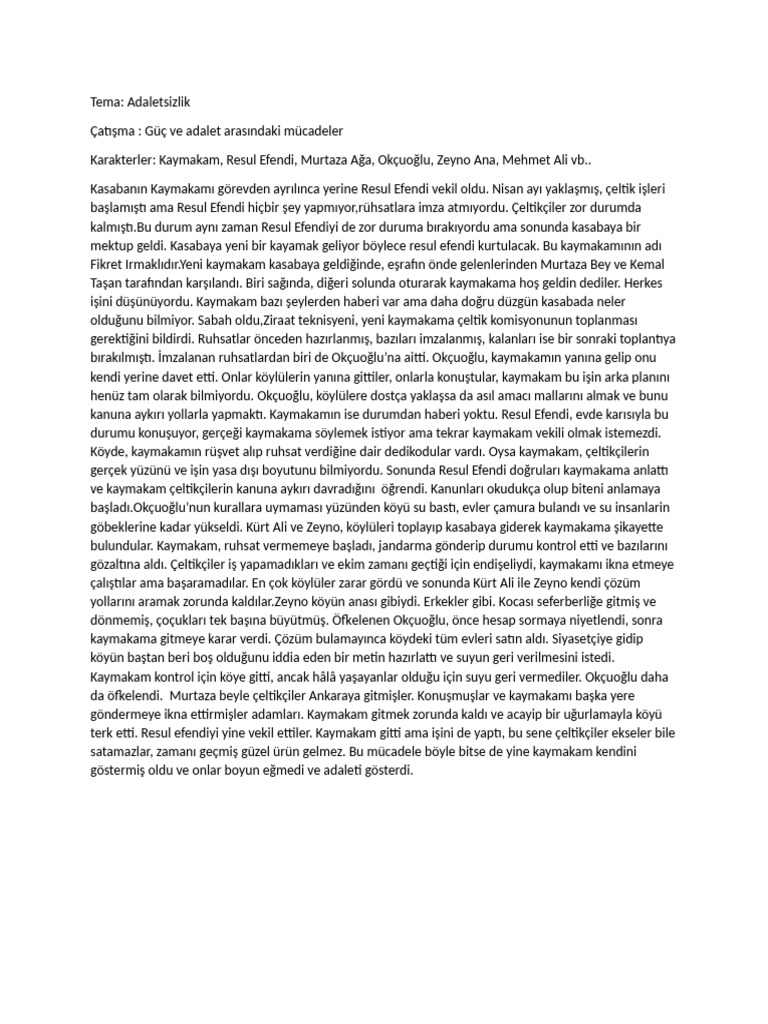 Teneke Yaşar Kemal | PDF