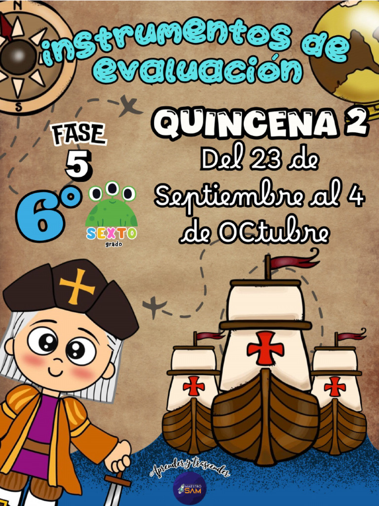 q2 Instrumentos de Evaluación Fase5 Sexto Grado Sam 24-25 | PDF | Aprendizaje