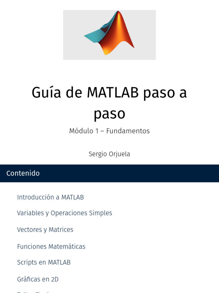 Guia Matlab | PDF | Matriz (Matemáticas) | Matlab