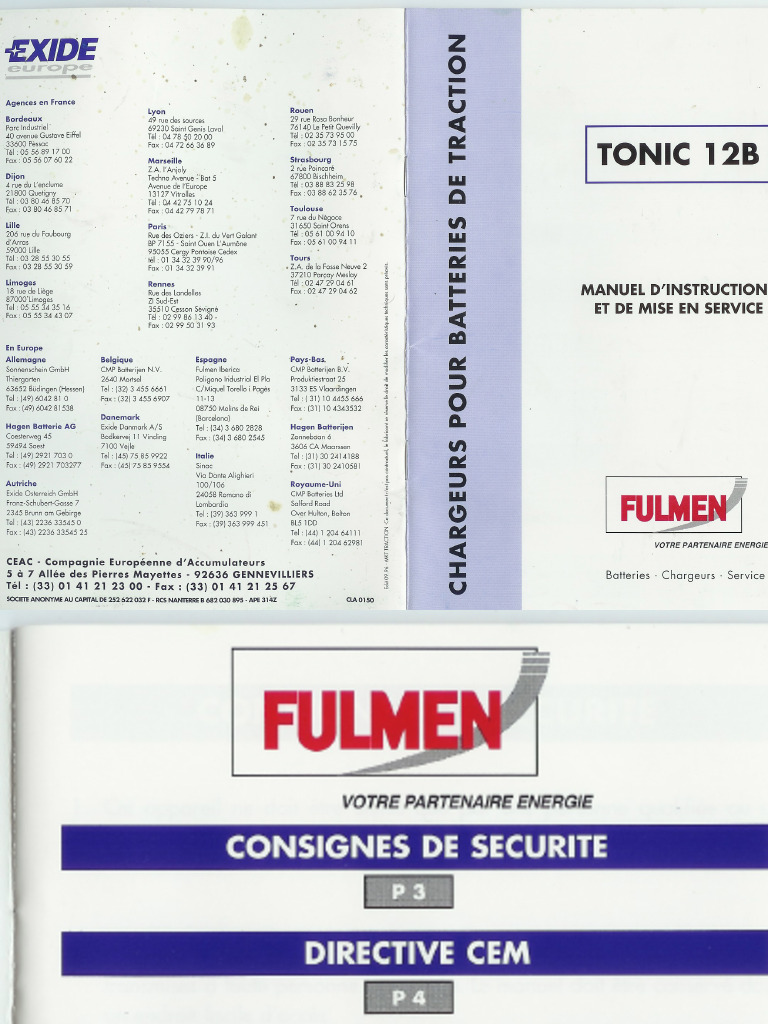 Manual Cargador Tonic 12B | PDF