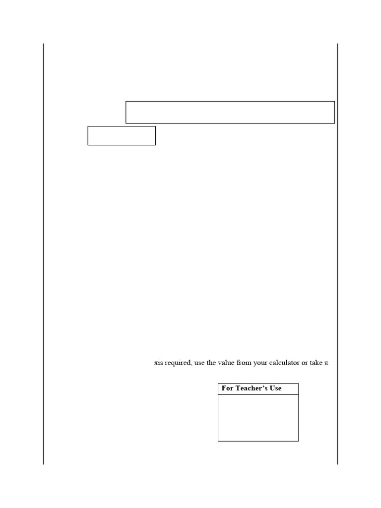 Mathematics Paper 2 Mock Exam | PDF | Area | Significant Figures