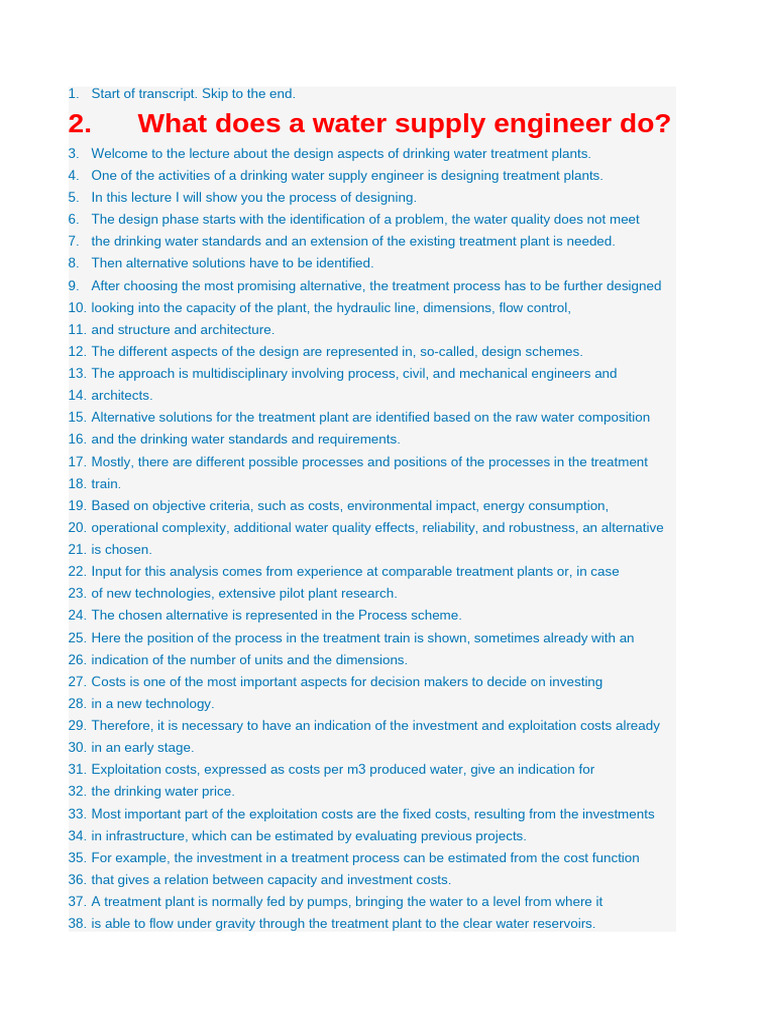 Water Sypply 2 | PDF | Water | Pump