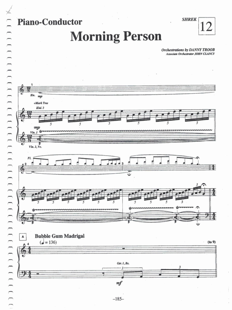 Morning Person - Shrek | PDF