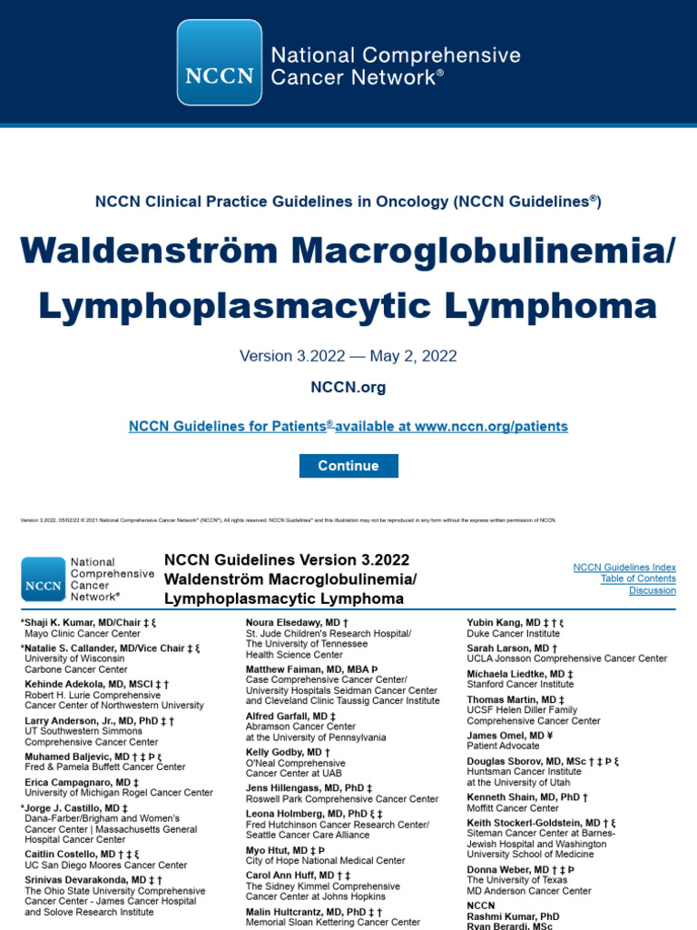 Waldenstroms - Copy | PDF | Hematology | Medicine