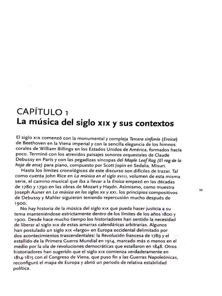 Siglo XIX Capítulo 1. Walter Frisch | PDF | Ludwig Van Beethoven | Ópera