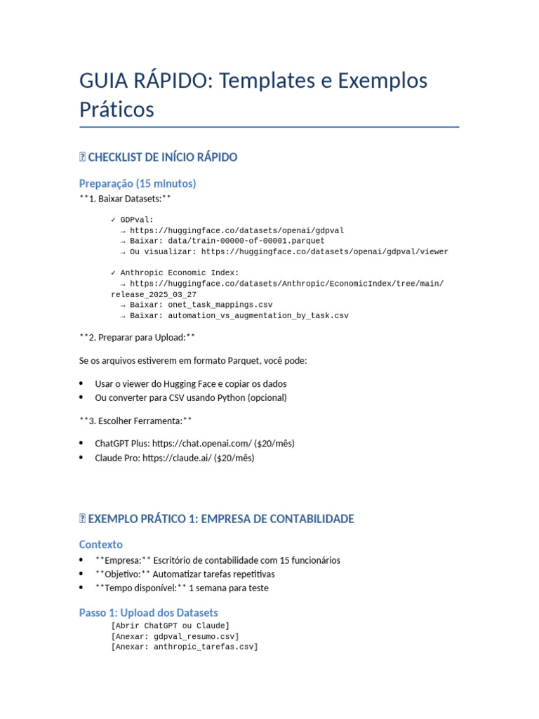 Guia Pratico Exemplos | PDF | Marketing | Contabilidade