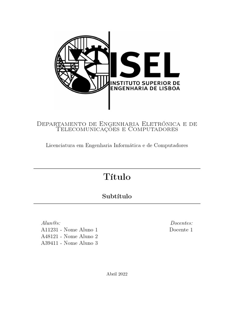 Isel Latex Template Master | PDF | Software Development | Applied Mathematics
