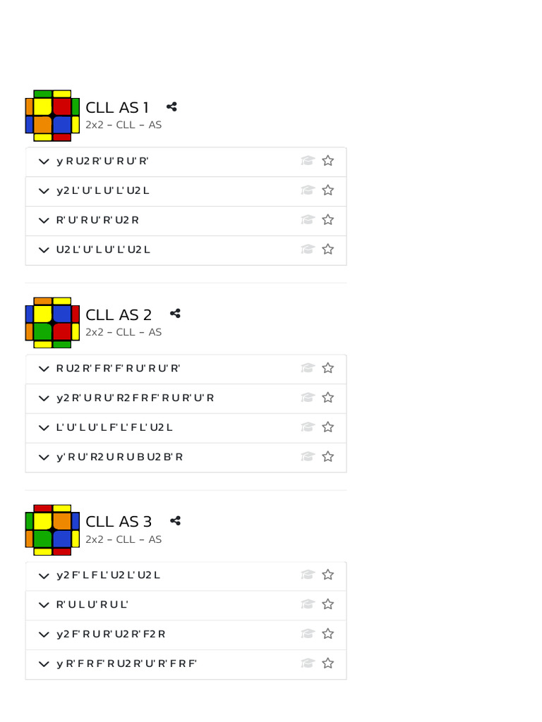 CLL - Speed Cube Database | PDF