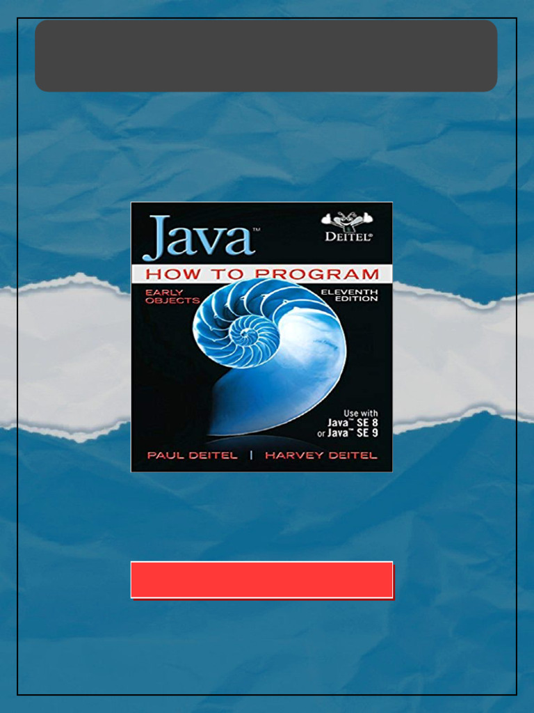 Solution Manual for Java How to Program, Early Objects (11th Edition) (Deitel: How to Program ...