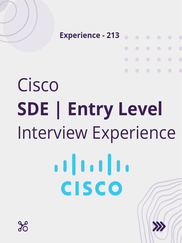 Cisco_SDE | PDF | Thought