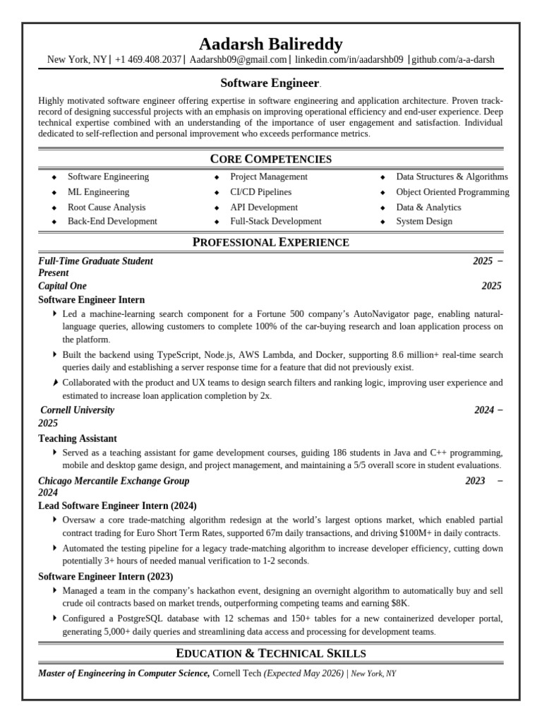 Temp Resume Aadarsh | PDF | Postgre Sql | Computer Engineering