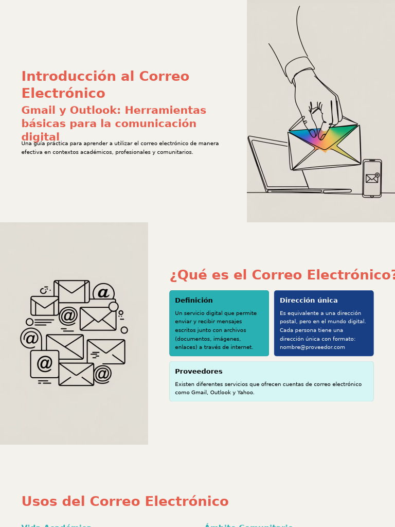Guía Práctica de Correo Electrónico | PDF | Gmail | Informática