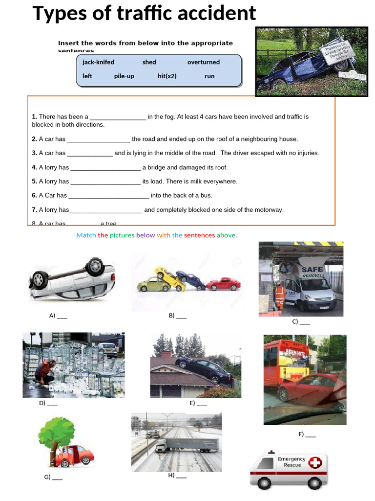 Types of Road Accidents | PDF