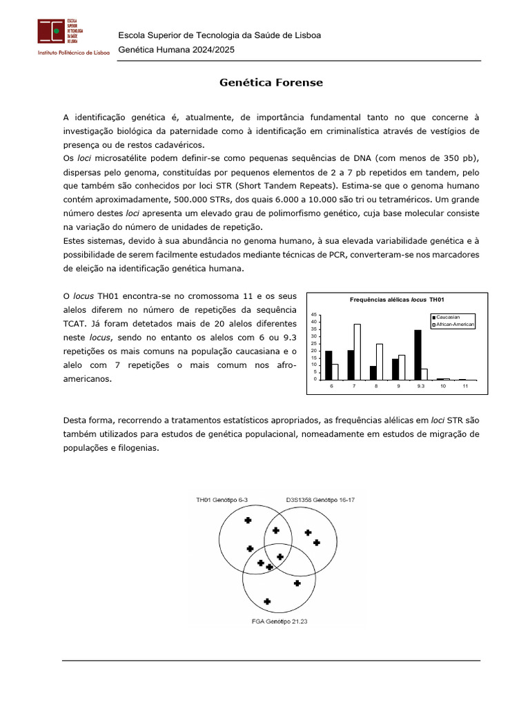 4 STRs Teoria PCR STRs | PDF | Reação em cadeia da polimerase ...