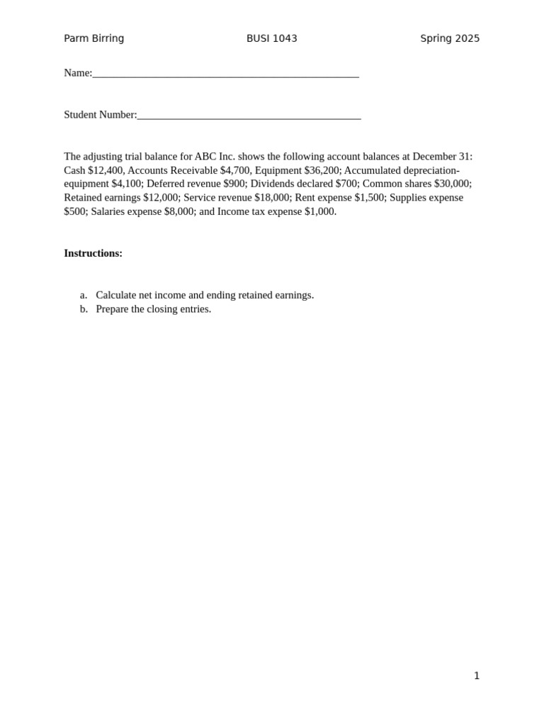 Week 5 Exercise | PDF