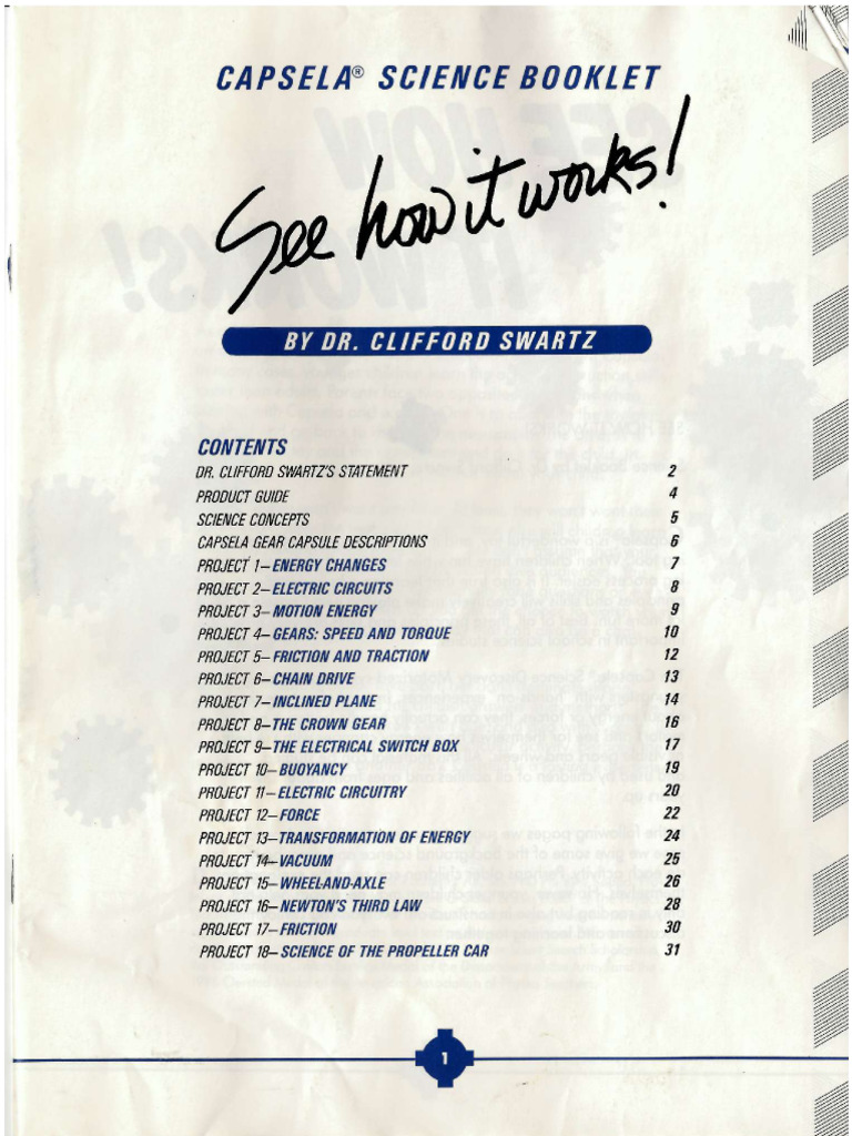 Capsela Science Booklet | PDF