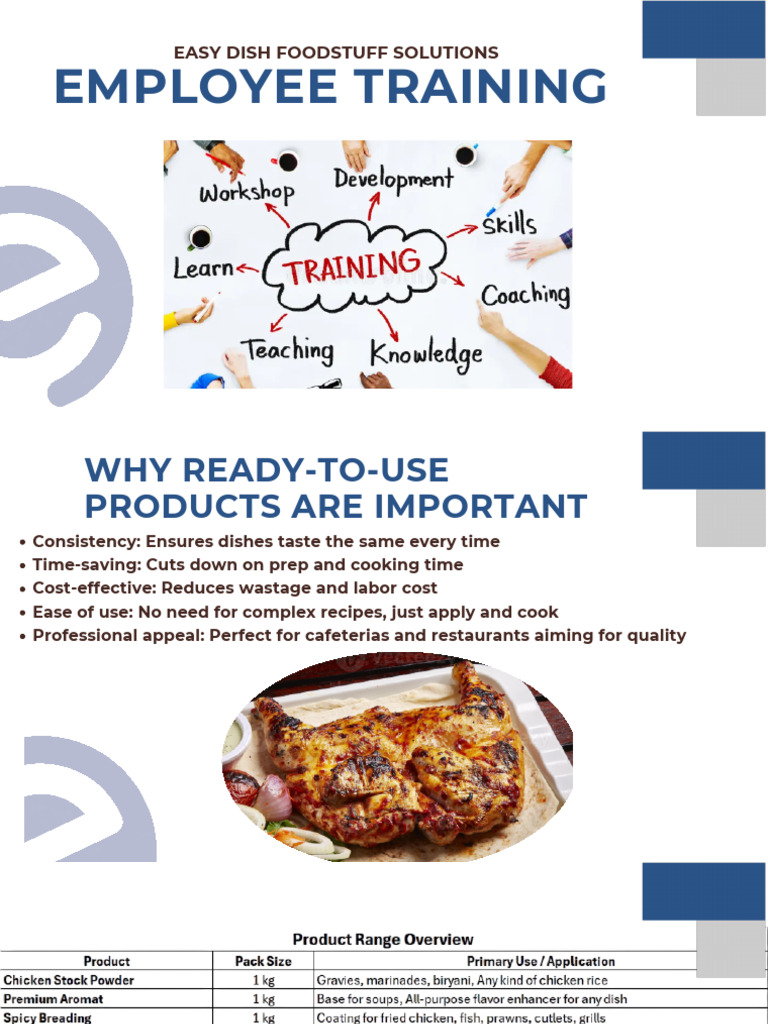Ed Employee Training Prod Nish 2 | PDF | Chef | Restaurants