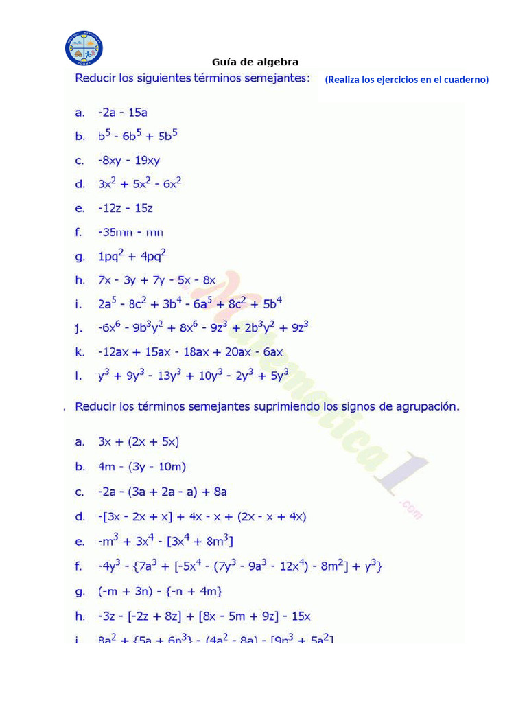 Algebra 7 | PDF