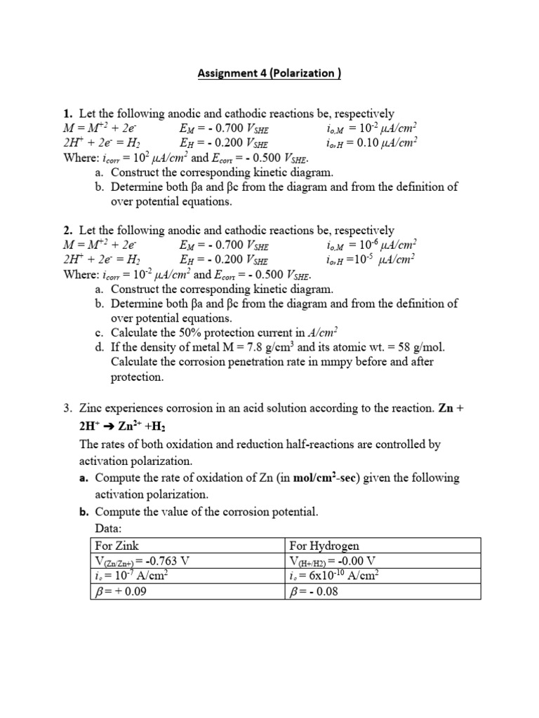 Corrosion Kinetics and Polarization Analysis | PDF | Corrosion | Anode