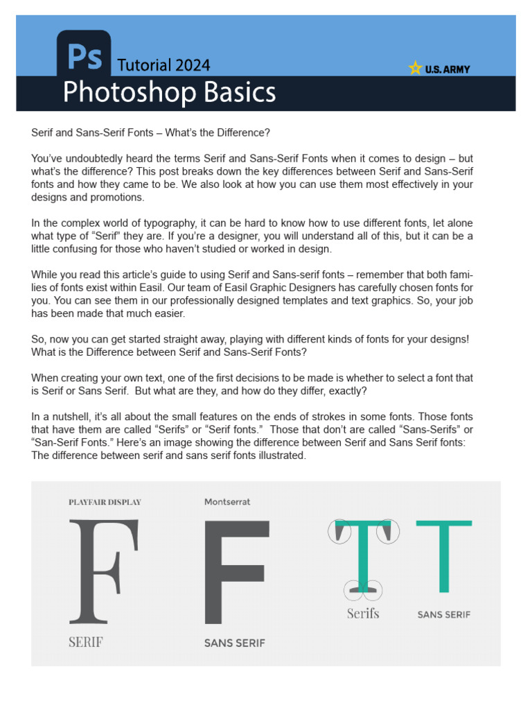 Photoshop 2024 Typography Tutorial | PDF | Typefaces | Sans Serif