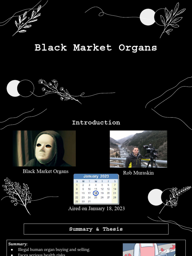 Black Market Organs Documentary Visual Analysis Essay | PDF
