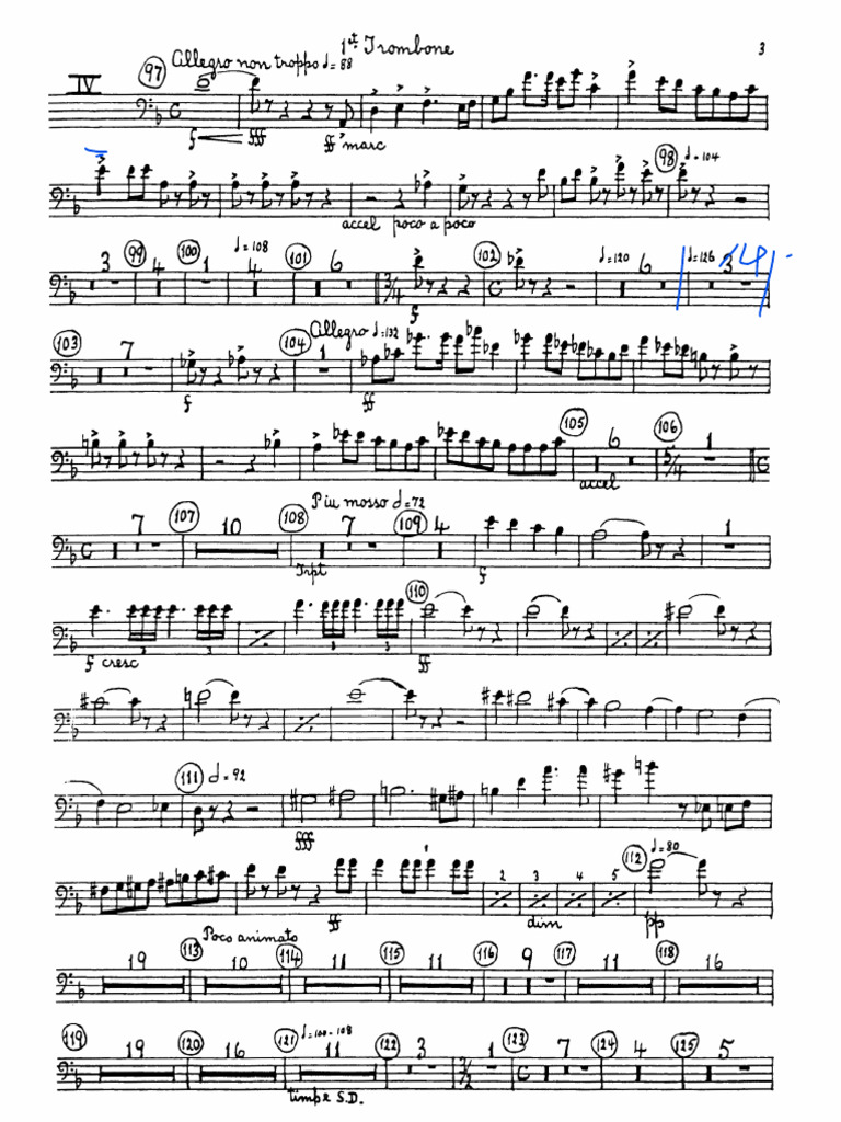 Shostakovich Symphony 5-IV-Trombone 1 | PDF