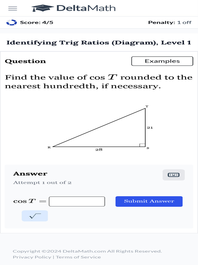 DeltaMath Student Application 4 | PDF