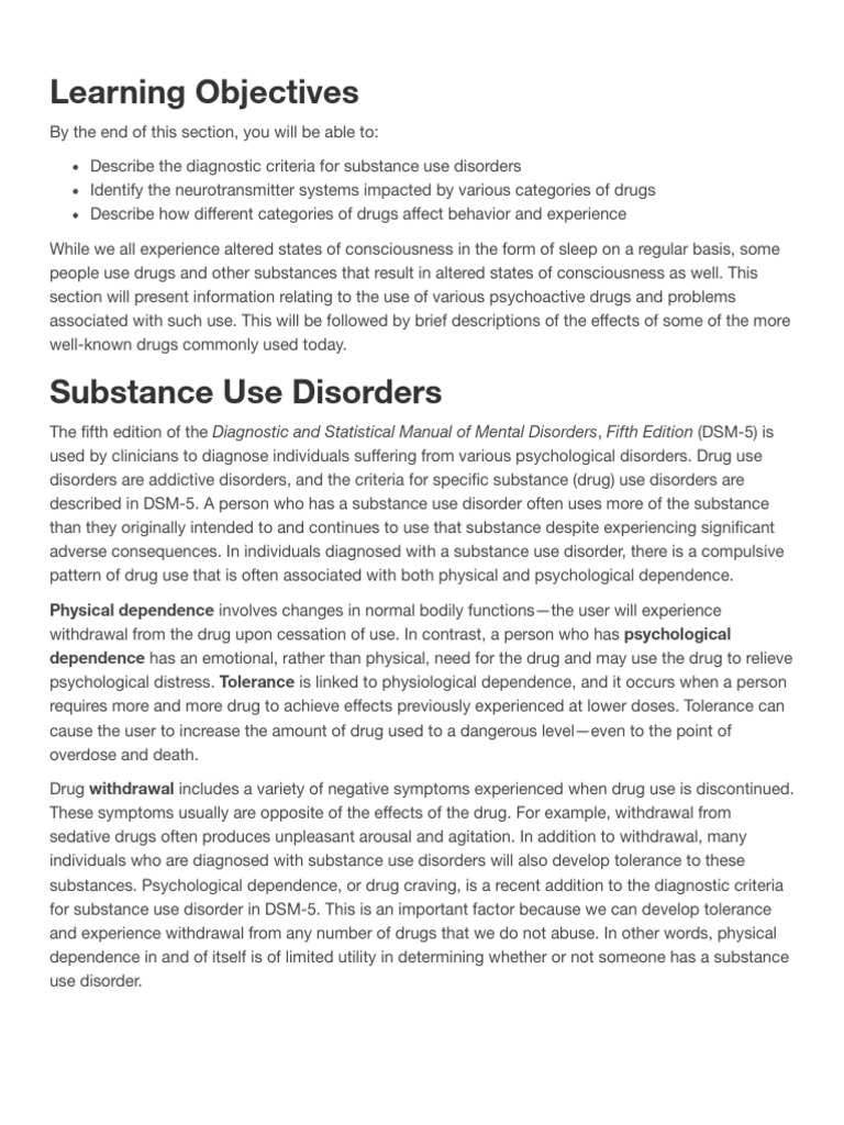 4.5 Substance Use and Abuse - Psychology 2e - OpenStax | PDF | Opioid ...