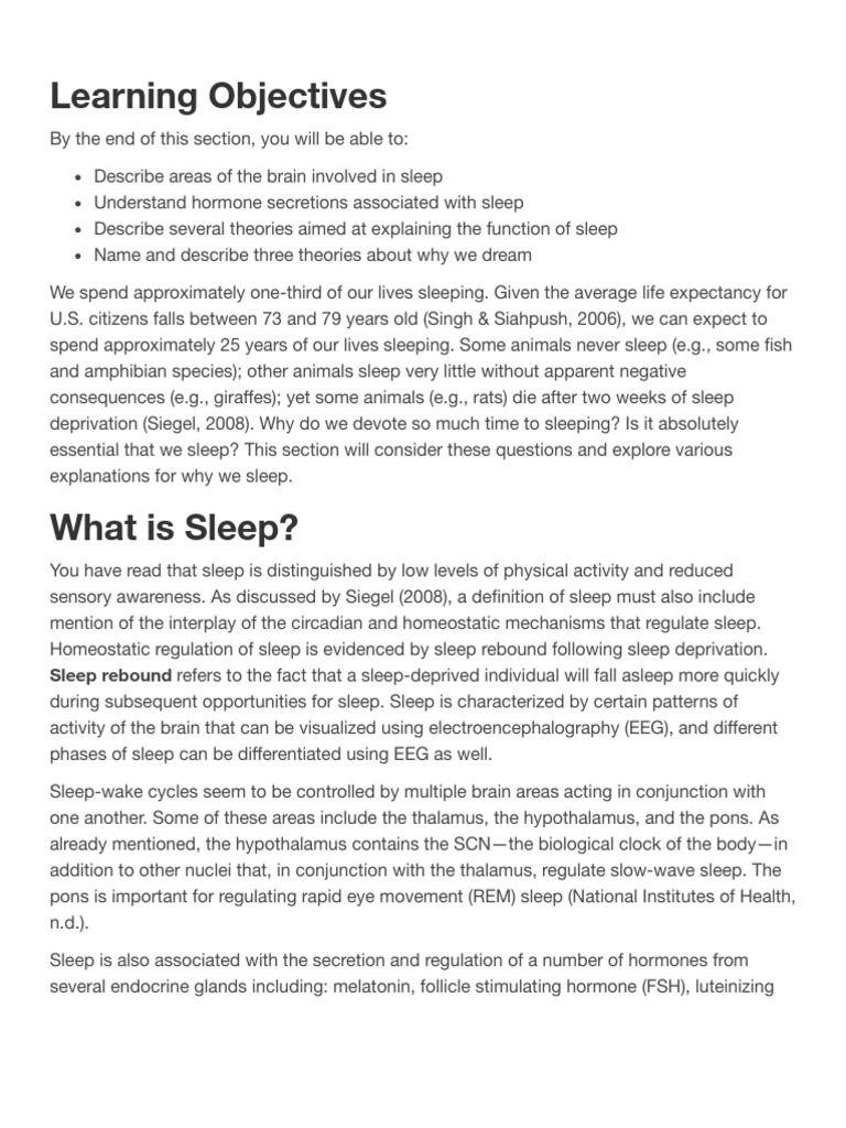 4.2 Sleep and Why We Sleep - Psychology 2e | OpenStax | PDF | Sleep ...