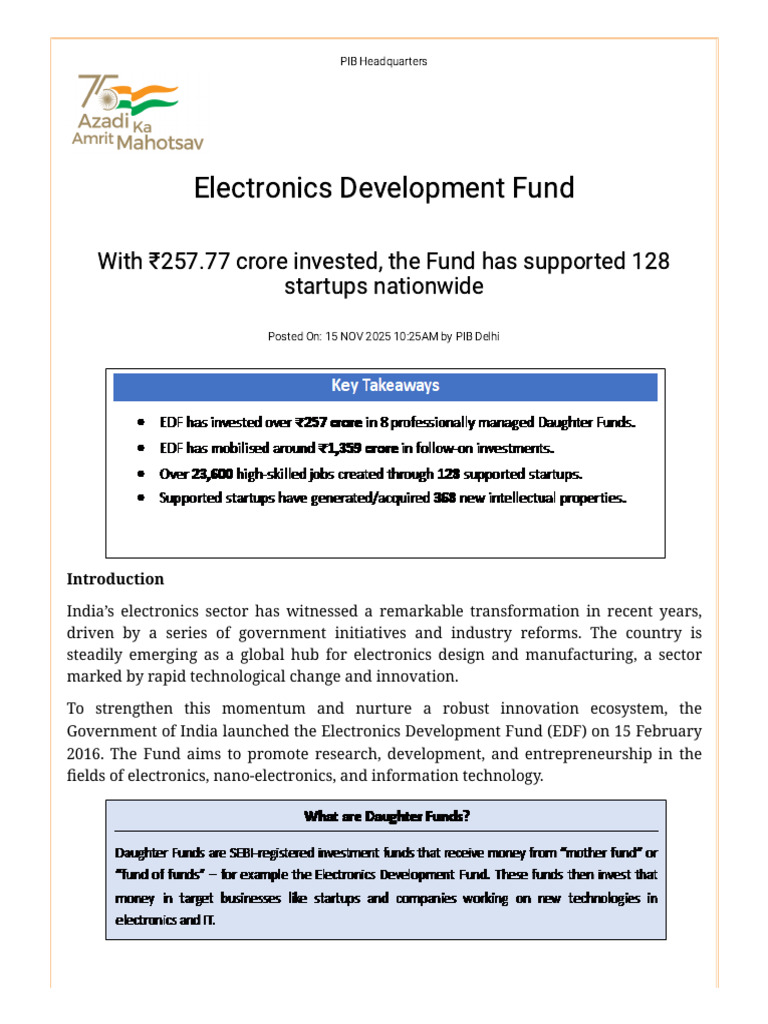 Press Release_Press Information Bureau (11) | PDF | Startup Company ...