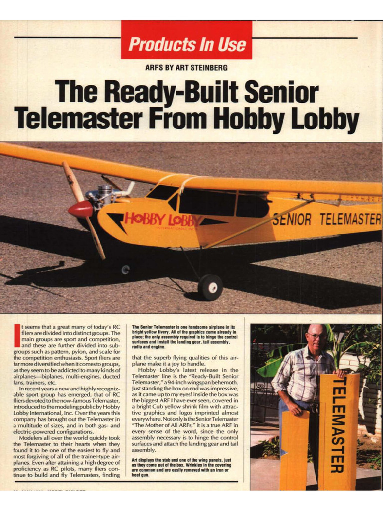 Senior Telemaster Oz5044 Review MB Arf | PDF