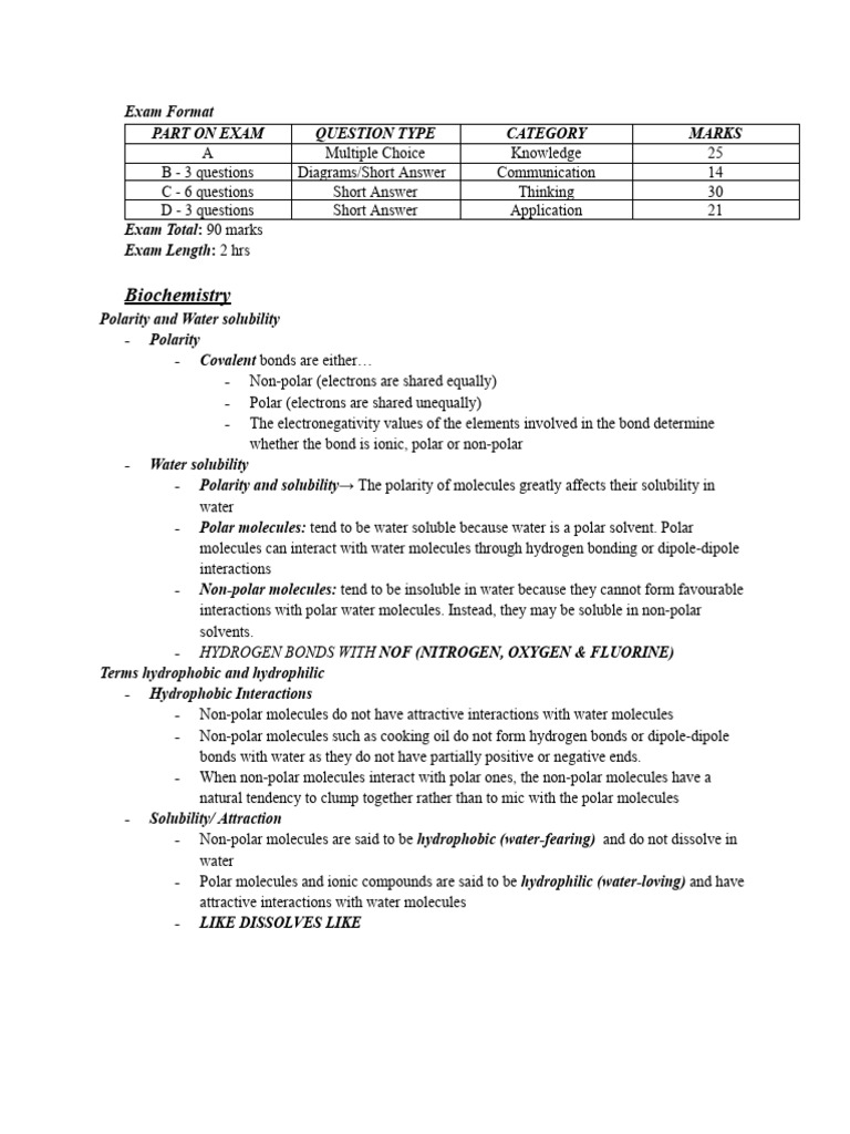 SBI4U Exam Review - Fai Ghazoul | PDF | Dna | Adenosine Triphosphate