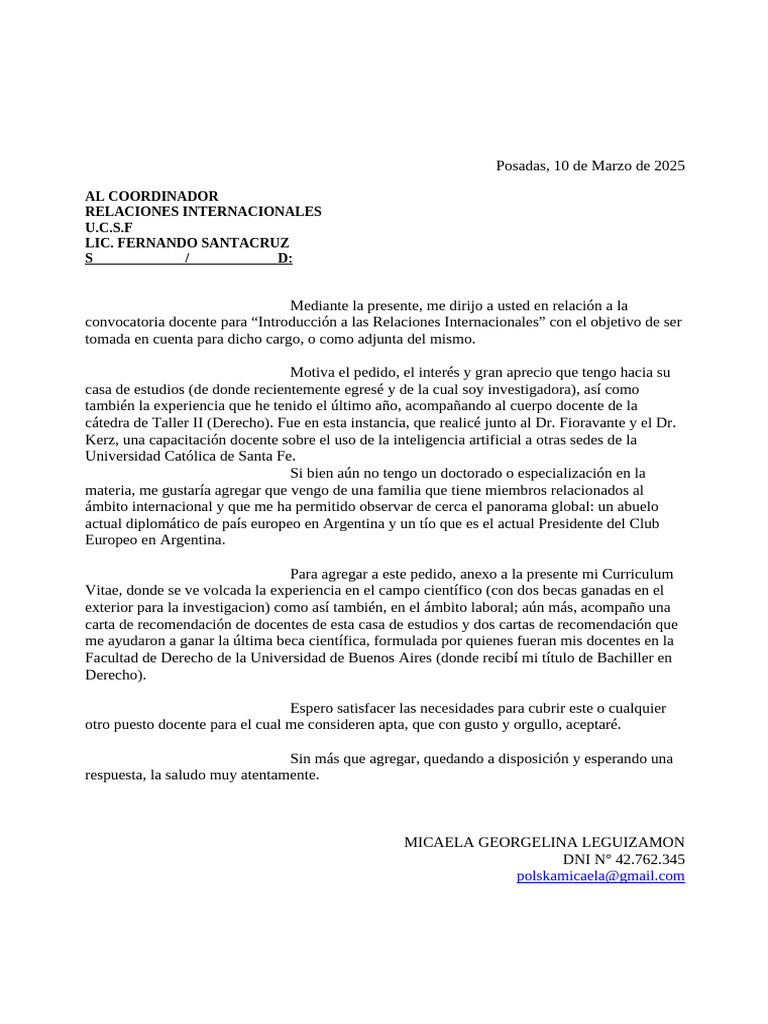 Cover Letter Ucsf | PDF