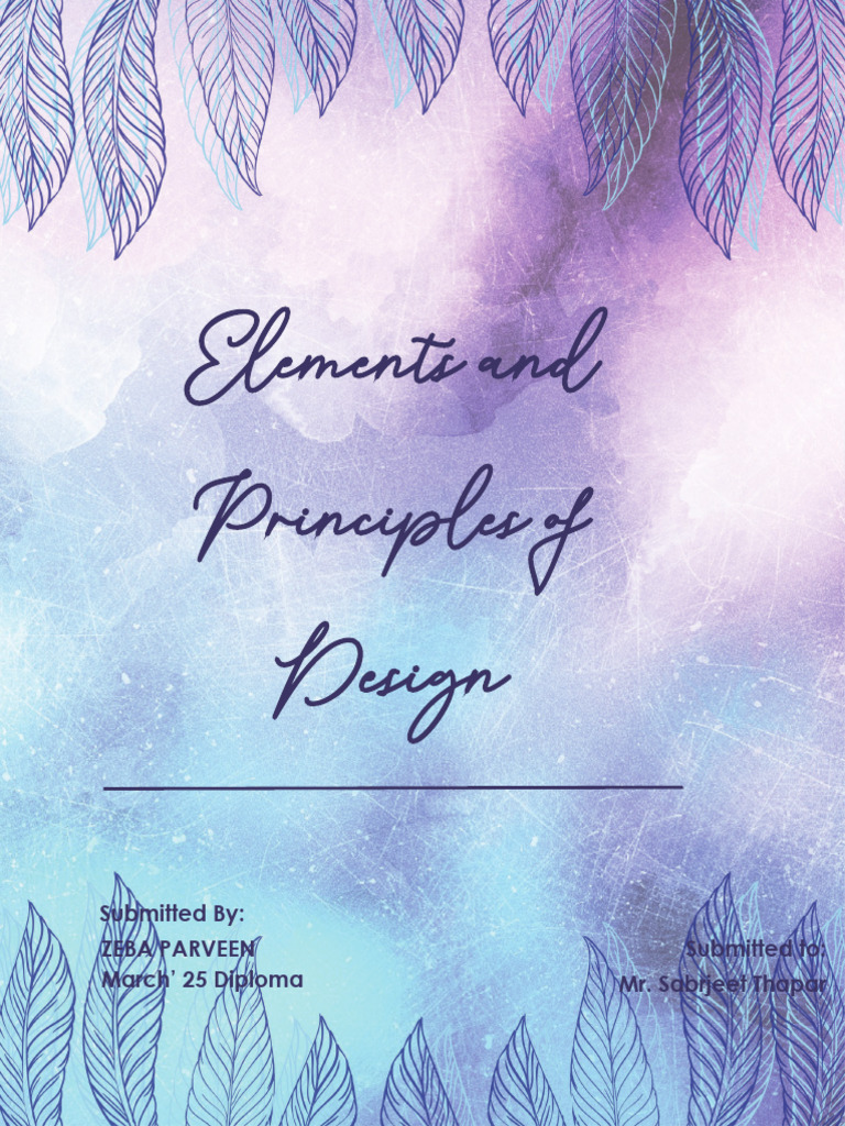 Elements & Principles of Design | PDF