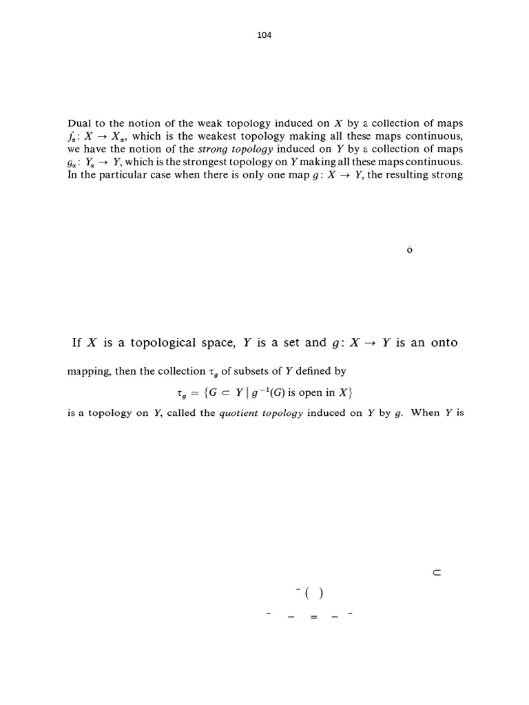 Sent Section 4 45 Quotient Spaces | PDF | Topology | Continuous Function
