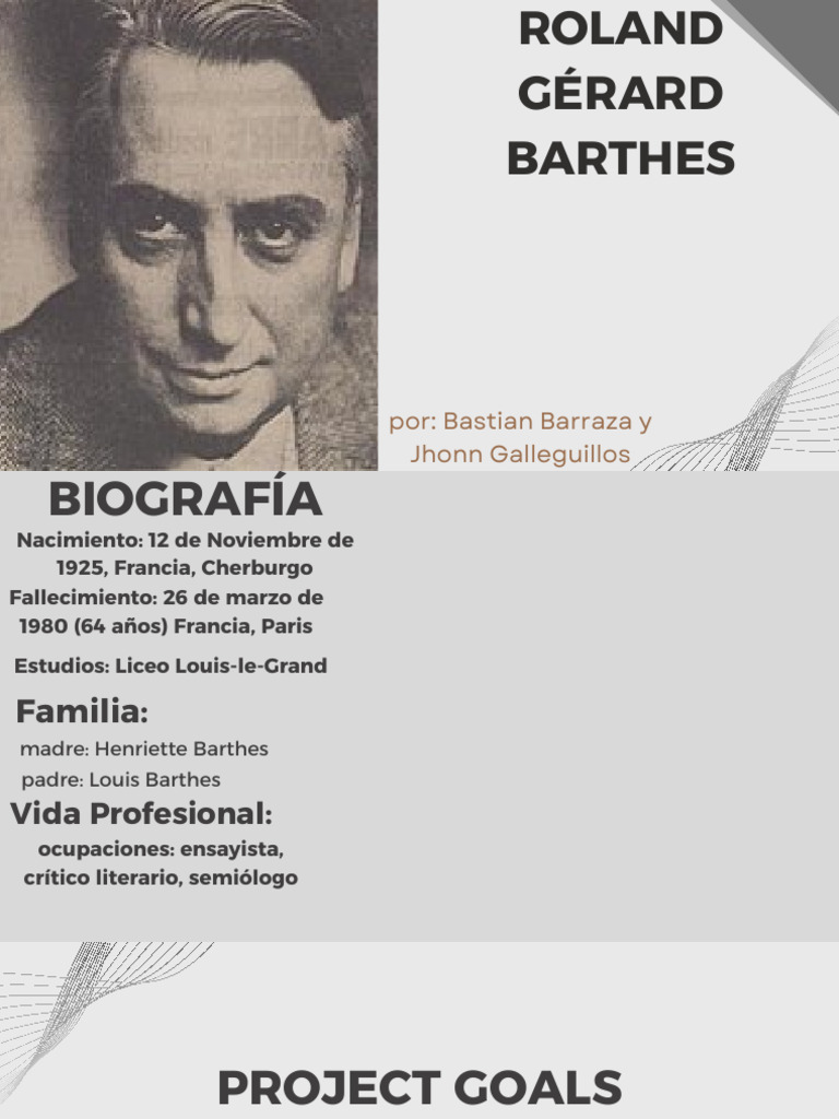 Roland Gérard Barthes | PDF