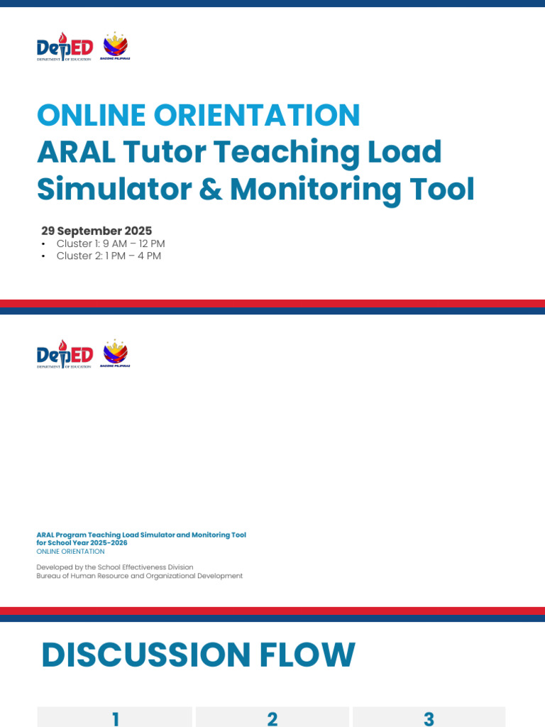 ARAL Program Tutor Simulator ORIENTATION 09292025 | PDF | Ellipsis ...