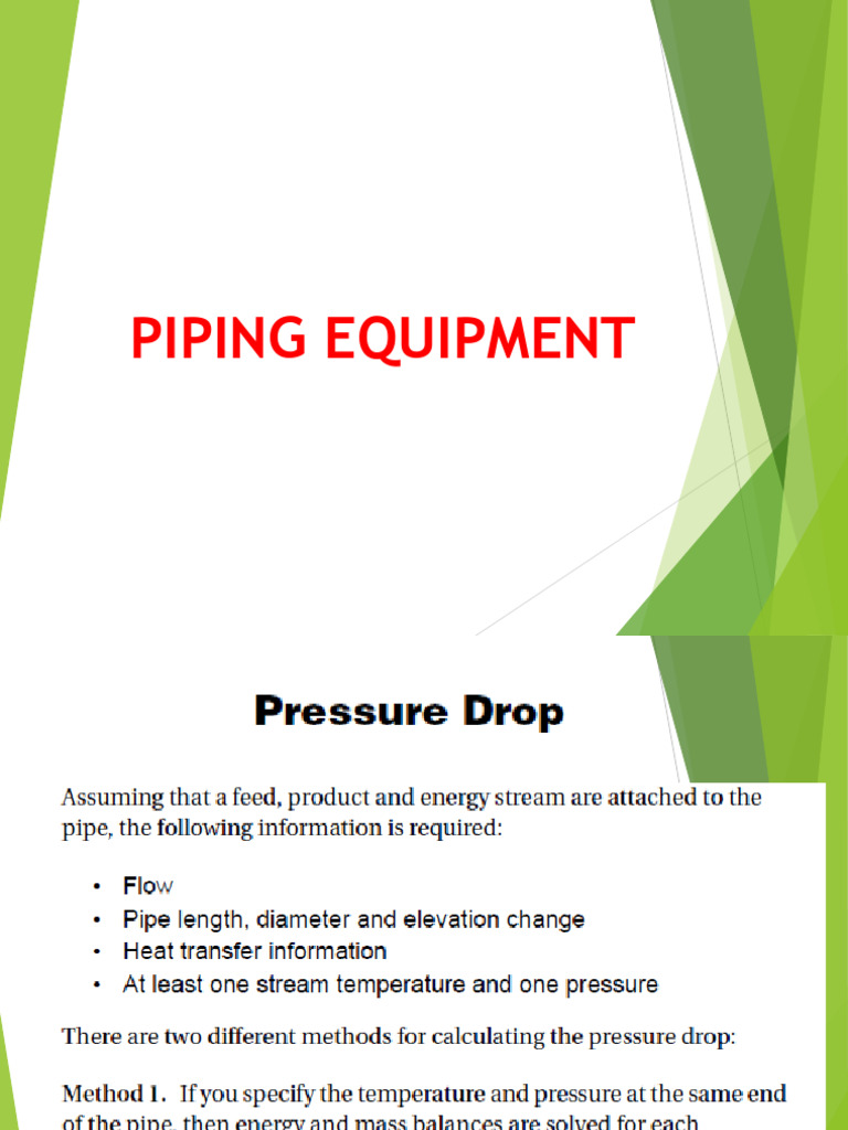 Piping Equipment Lecture Note 25 - 02 | PDF