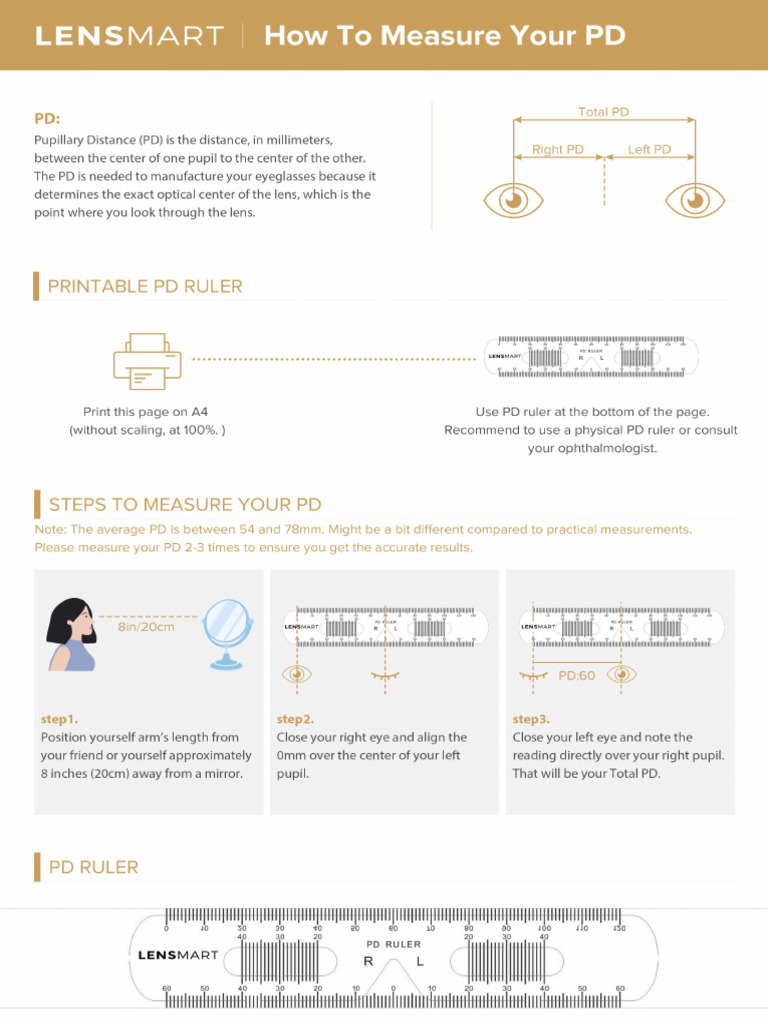 Us-Lensmart PD Ruler | PDF