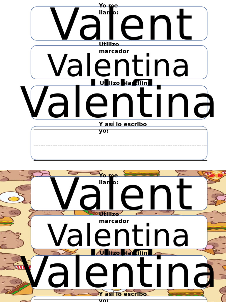 Aprendo A Trazar Mi Nombre | PDF