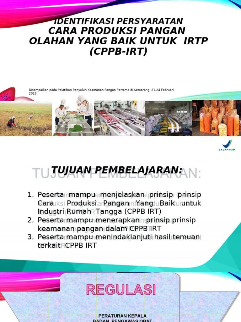 Prinsip Prinsip CPPB IRTP Fix | PDF