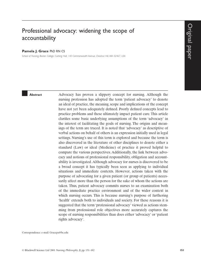 400b Block 10 Grace, 2001-1 | PDF | Nursing | Concept