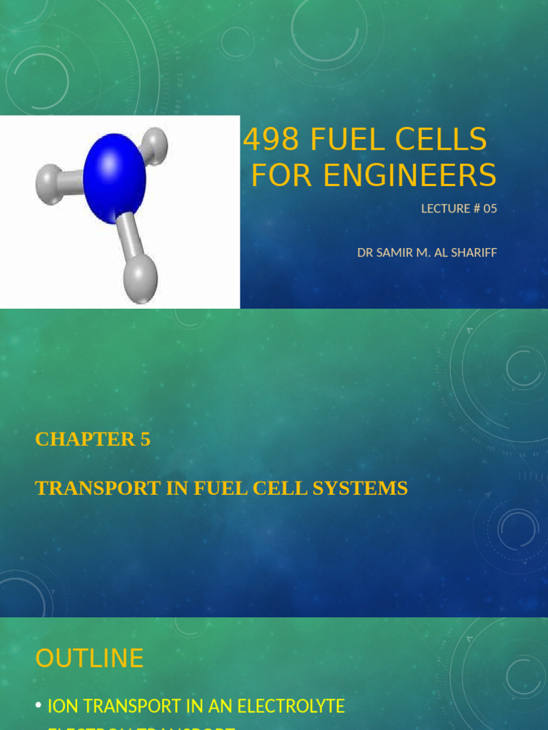 EE 498 Fuel Cells for Engineers Lecture 05 | PDF