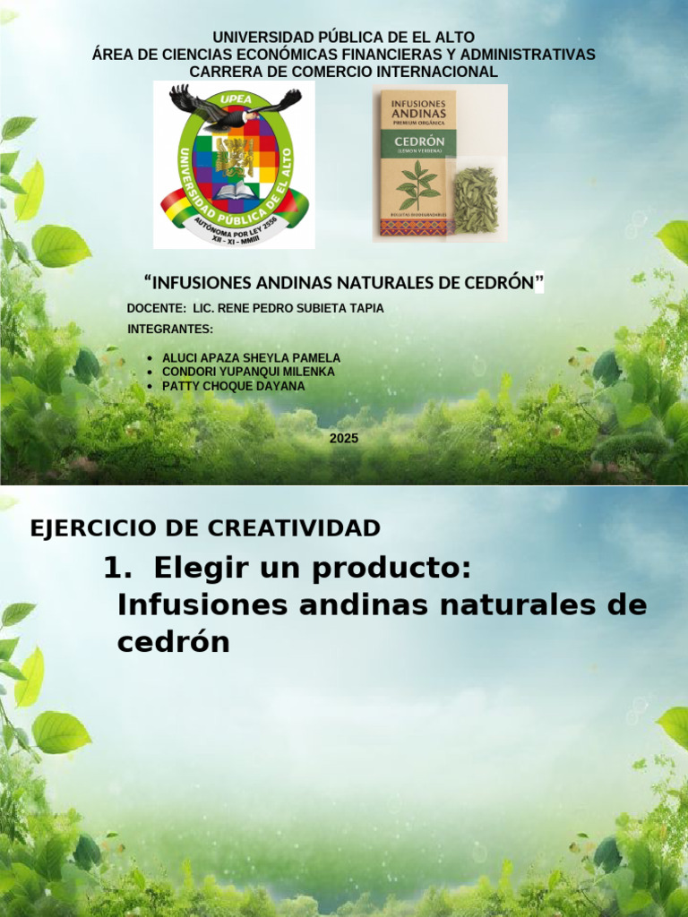 Infuciones de Cedron | PDF