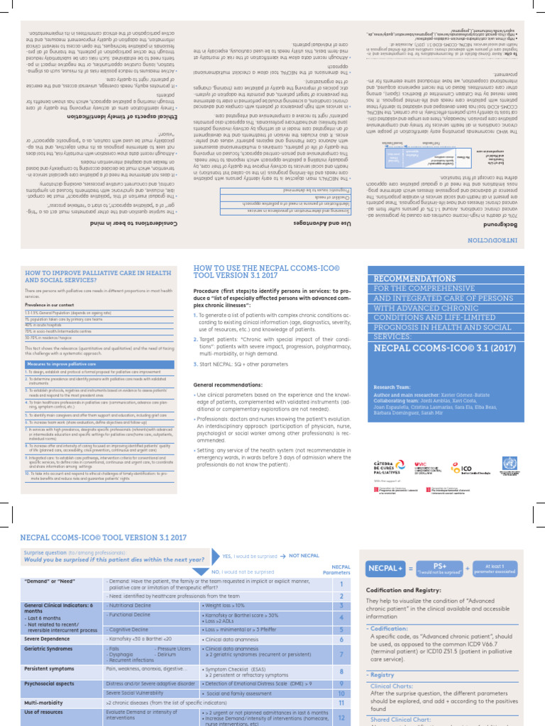 NECPAL.3.1.2017 | PDF | Palliative Care | Chronic Condition