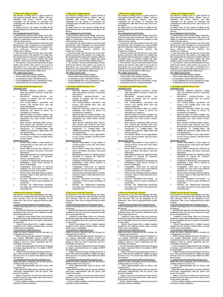 IoT | PDF | Computer Network | Network Interface Controller